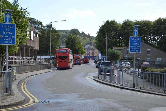 Pencester Road bus station in Dover, Kent